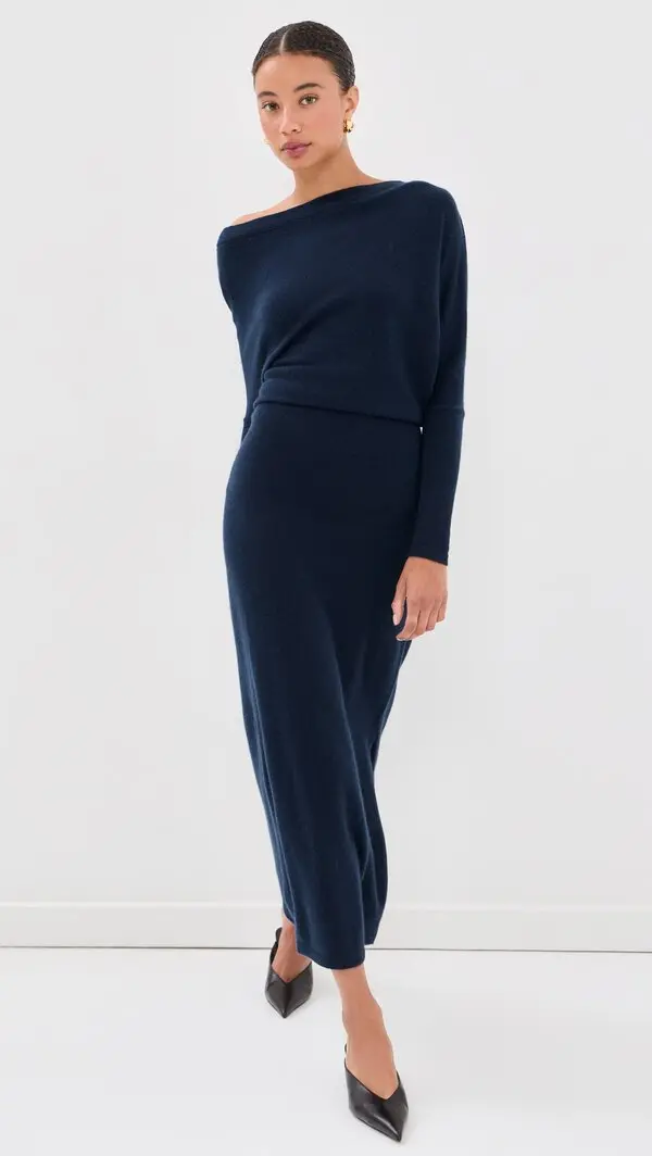 Altuzarra Cashmere One-shoulder Maxi Dress
