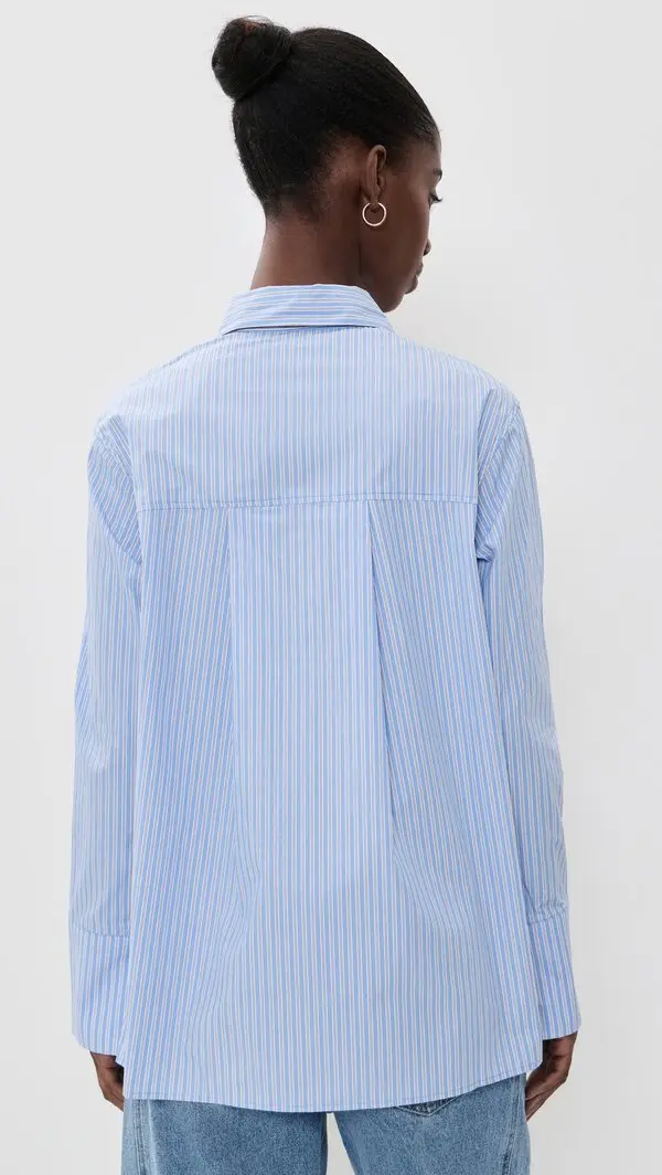 Baum Und Pferdgarten Melinda Striped Button-down Shirt - Light Blue Stripe