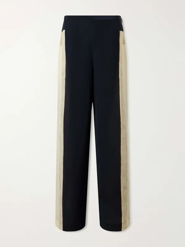 SIR. Sona Silk Crepe De Chine Wide-leg Pants