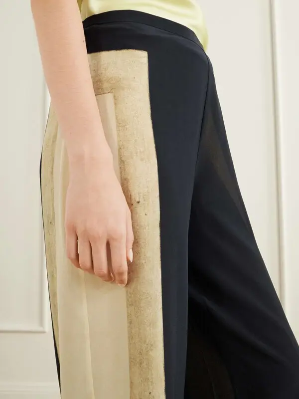 SIR. Sona Silk Crepe De Chine Wide-leg Pants
