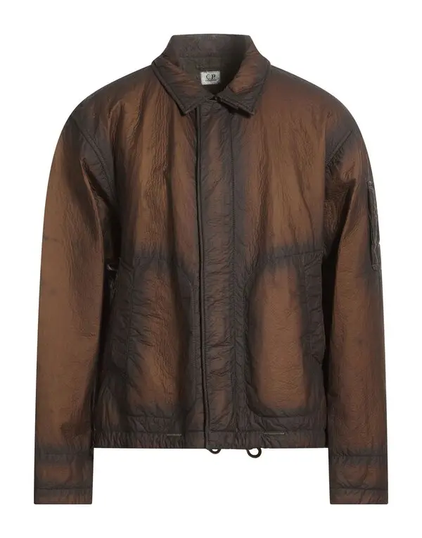 C.P. COMPANY Dark Polyamide Jacket - Brown