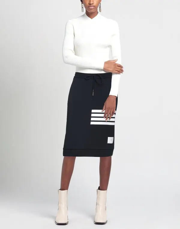 Thom Browne Midi Skirt In Cotton