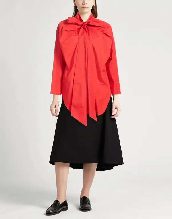 TOD'S Cotton Poplin Shirt With Bow Detail