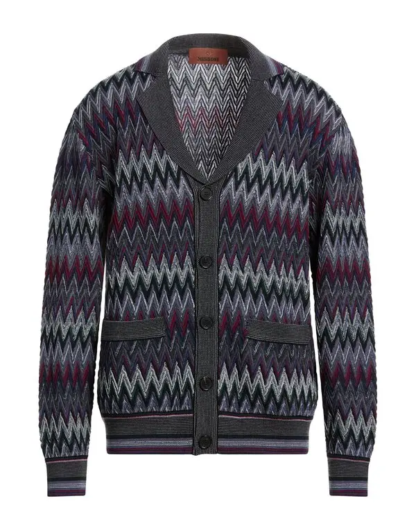 Missoni Wool Cardigan With Signature Print