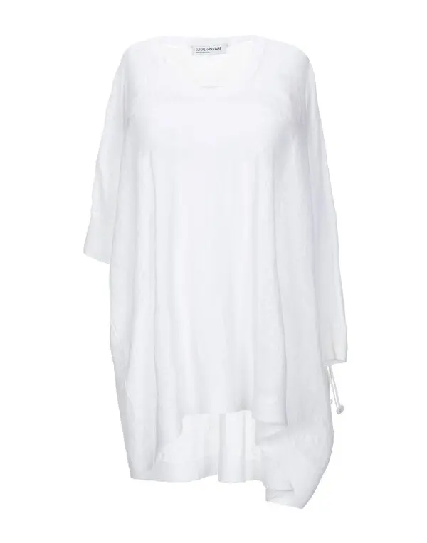 European Culture Linen & Polyamide 3/4 Sleeve Sweater