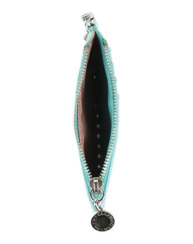 Stella McCartney Cardholder Turquoise Textile Fibers