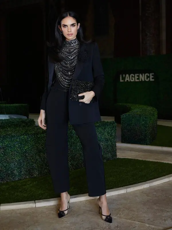 L'Agence Colby Barrel-leg Trouser