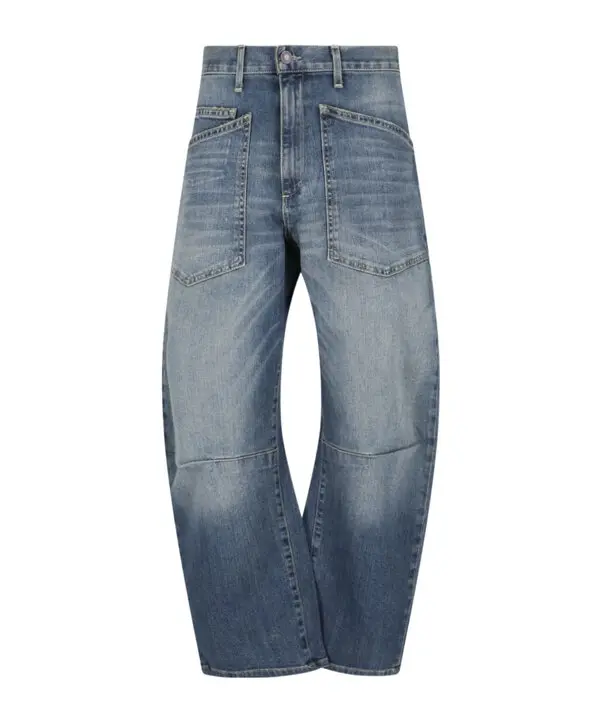 NILI LOTAN Belt-loop Jeans