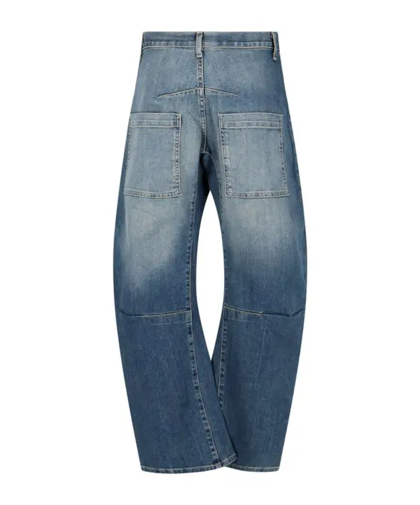NILI LOTAN Belt-loop Jeans