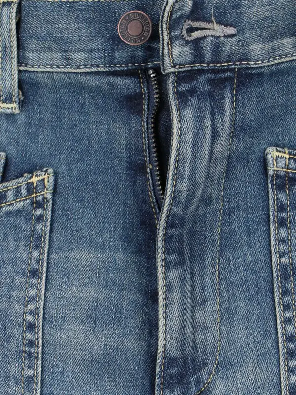 NILI LOTAN Belt-loop Jeans