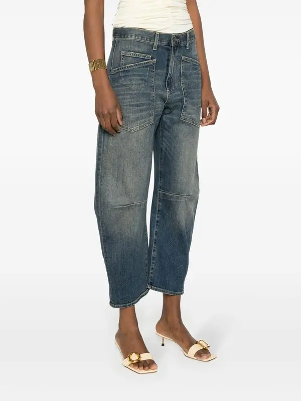 NILI LOTAN Belt-loop Jeans