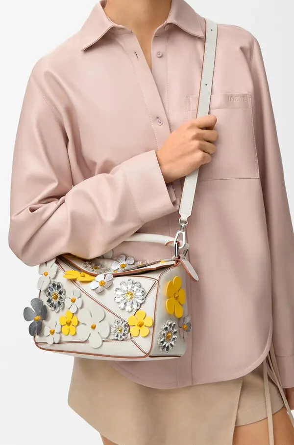 Loewe Floral Embellished Shoulder Bag