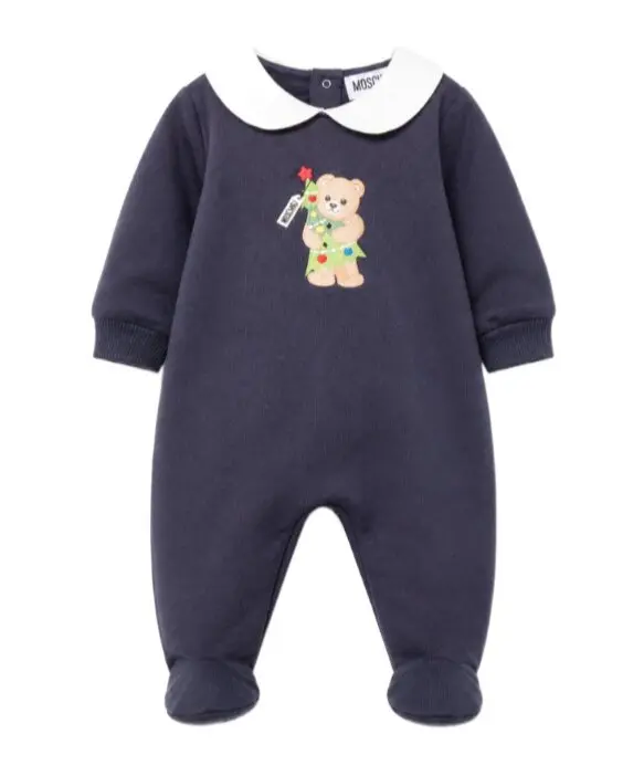 Moschino Long Sleeve Bodysuit With Peter Pan Collar