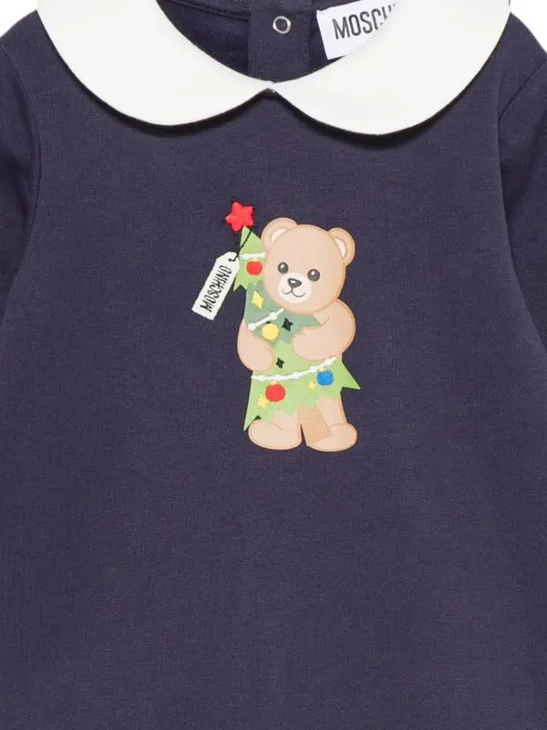 Moschino Long Sleeve Bodysuit With Peter Pan Collar