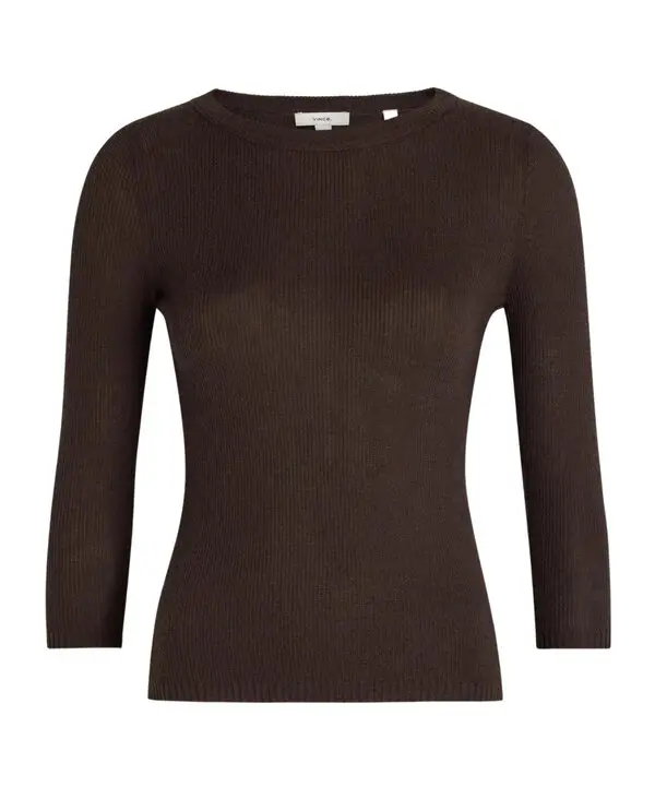 Vince Boat-neck Sweater - Brown