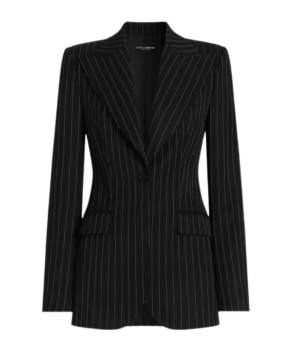 Dolce & Gabbana Dolce Gabbana Turlington Pinstriped Blazer