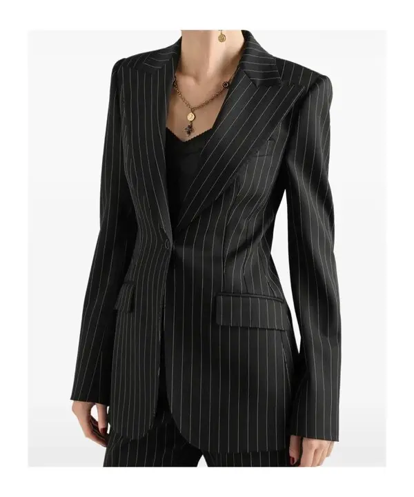 Dolce & Gabbana Dolce Gabbana Turlington Pinstriped Blazer