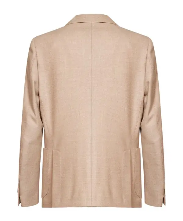 LARDINI Single-breasted Patch Pocket Blazer
