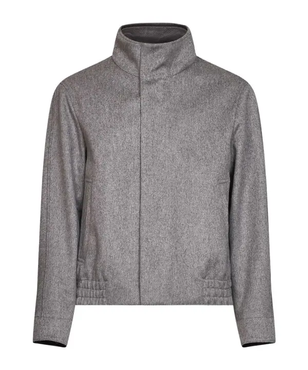 LARDINI High-neck Zip-up Jacket