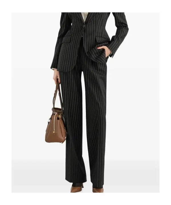Dolce & Gabbana Wool Chalk Stripe Tailored Trousers