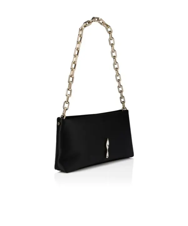CHRISTIAN LOUBOUTIN Maykimay Chained Clutch Bag - Black
