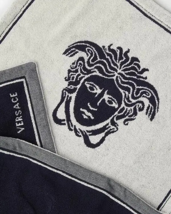 Versace Cotton-terry Jacquard Bath Towel