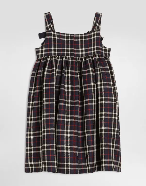 Dolce & Gabbana Virgin Wool Tartan Dress