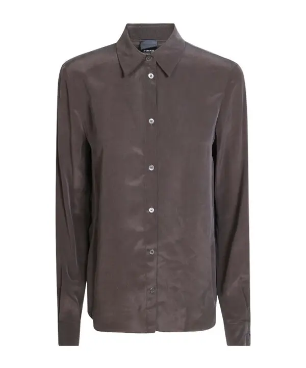 Pinko Long Sleeve Shirt With Classic Collar