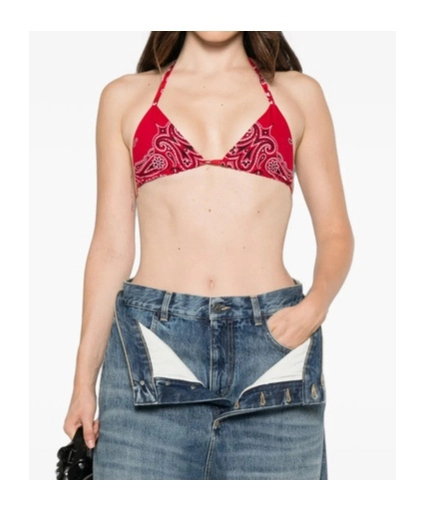 RE/DONE Paisley-print Top - Red
