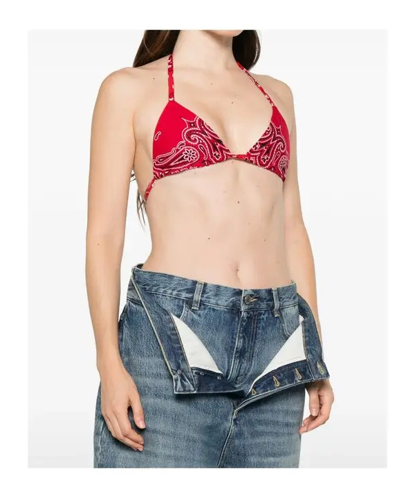RE/DONE Paisley-print Top - Red