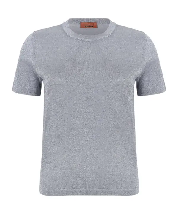 Missoni Round Neck Short Sleeve Knitted Top