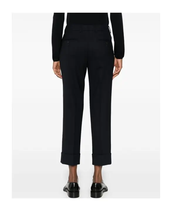 Incotex Cropped Trousers With Rolled-edge Detailing