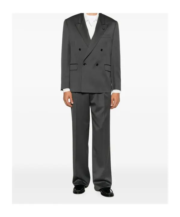 LARDINI Double-breasted Peak-lapel Blazer