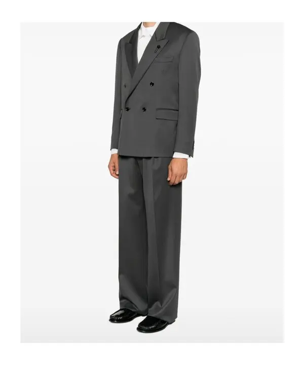 LARDINI Double-breasted Peak-lapel Blazer