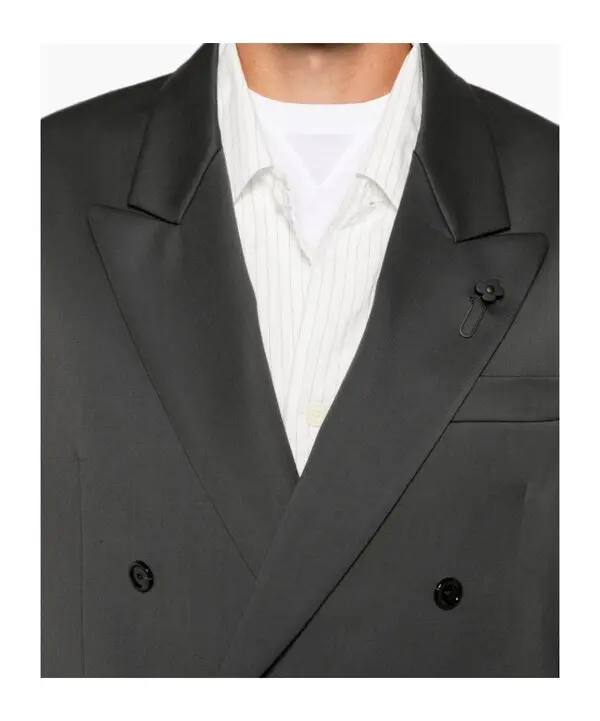 LARDINI Double-breasted Peak-lapel Blazer