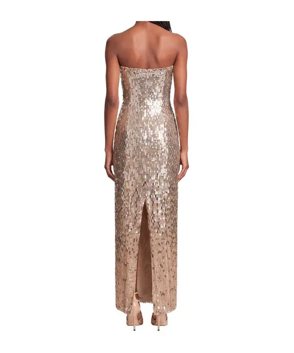 Jenny Packham Embellished Off-the-shoulder Maxi Dress