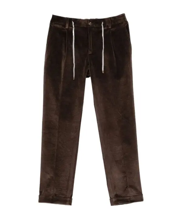 BARBA NAPOLI Drawstring Casual Pants