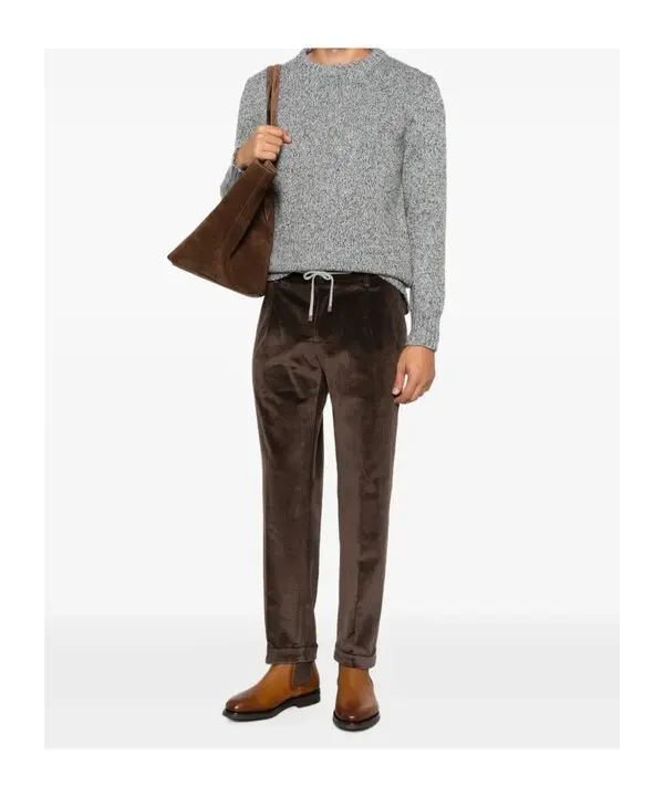 BARBA NAPOLI Drawstring Casual Pants