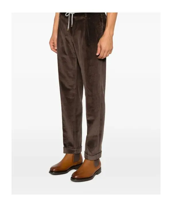 BARBA NAPOLI Drawstring Casual Pants