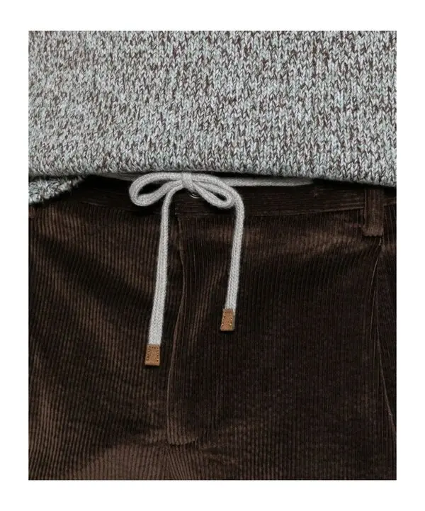 BARBA NAPOLI Drawstring Casual Pants