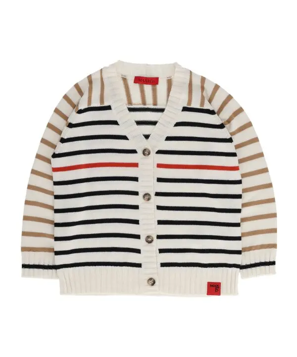 MAXCO. Max&co. Striped Long Sleeve Cardigan
