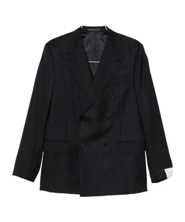 Caruso Norma Double-breasted Peak-lapel Suit