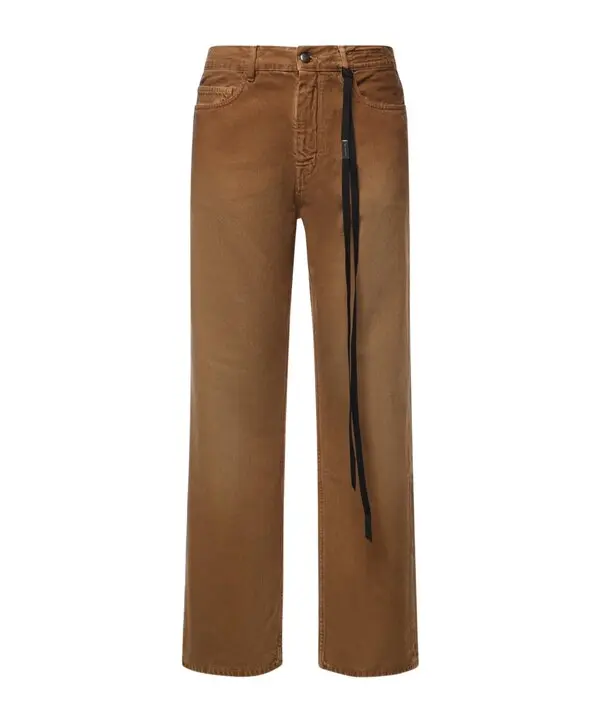 ANN DEMEULEMEESTER Bescheidene 5-pocket Relaxed Flared Trousers