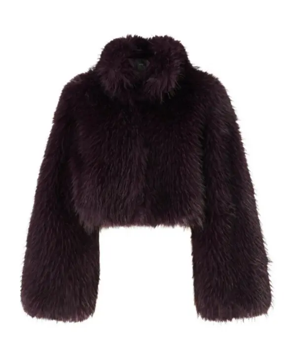 Pinko Cropped Long Sleeved Jacket - Purple