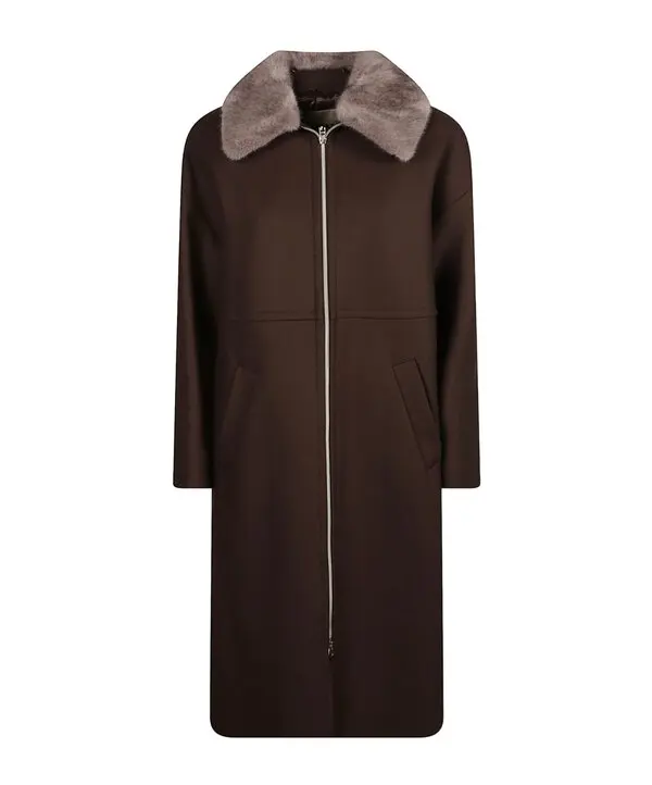 Herno Long Sleeve Zip-up Coat