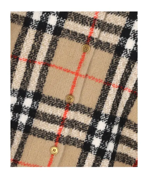 Burberry Checked Knitted Cardigan
