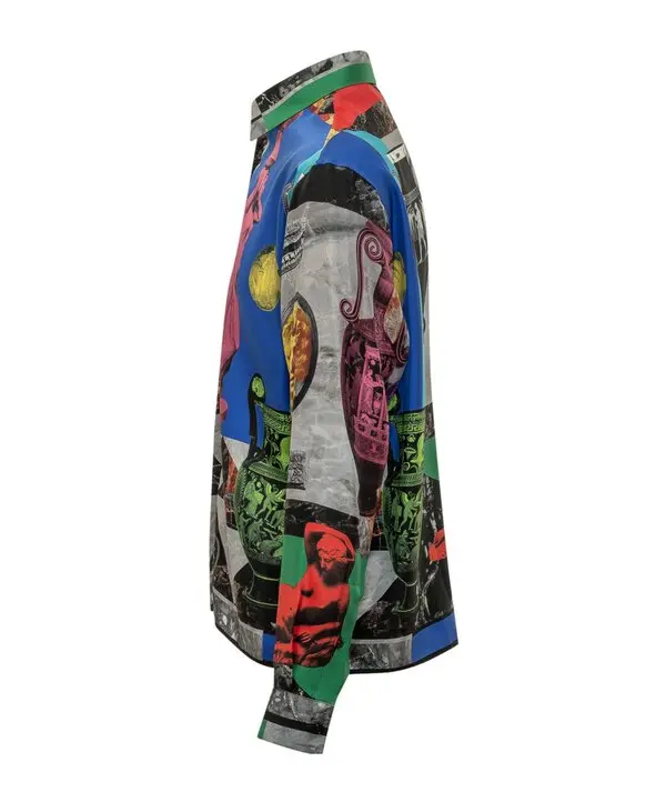 Versace Pattern-printed Twill Regular Shirt