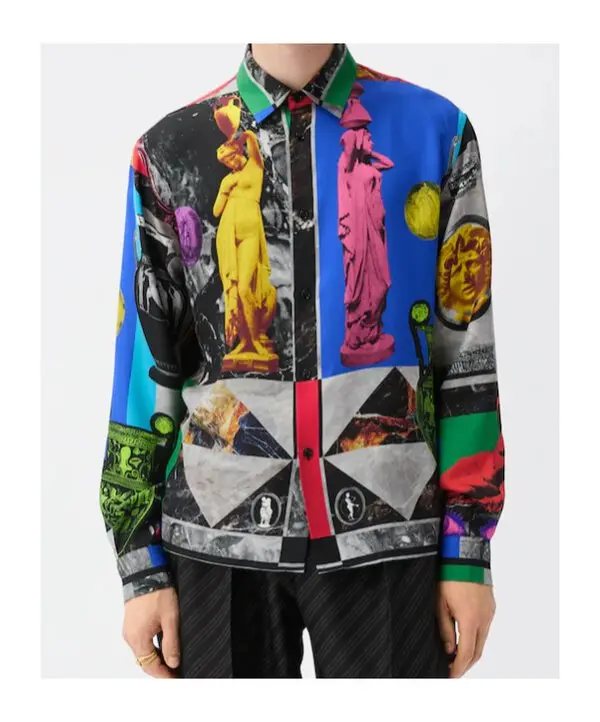 Versace Pattern-printed Twill Regular Shirt