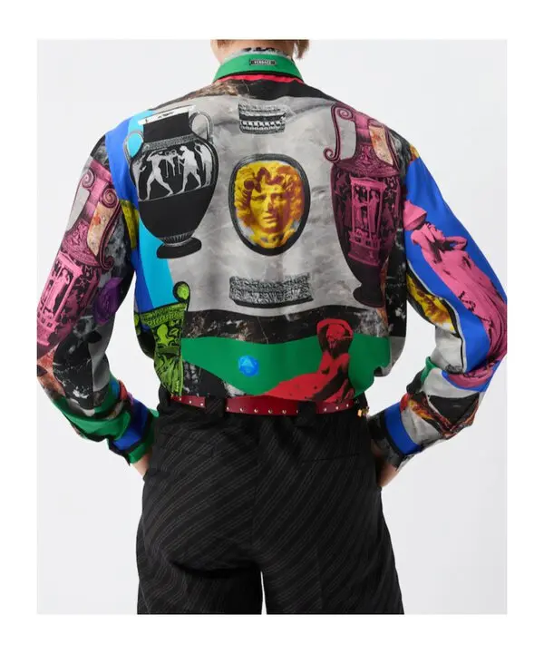 Versace Pattern-printed Twill Regular Shirt