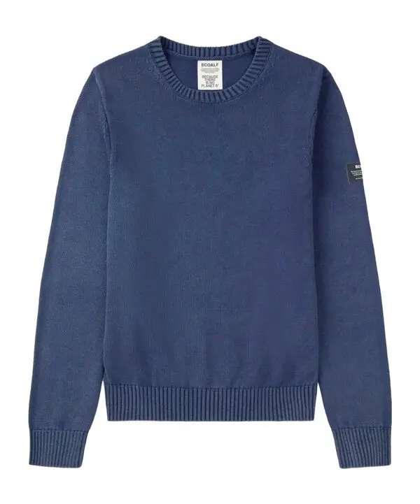 ECOALF Crew Neck Knit Sweater With Appliqué Details